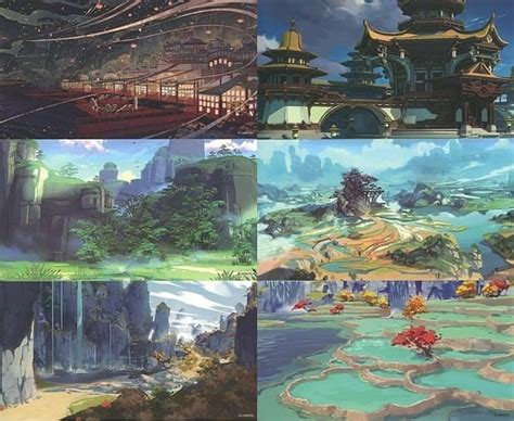 Set Of 6 Postcards Genshin Goods Accessories Suruga