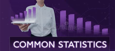 Conceptual Caption Common Statistics Business Concept Deals With