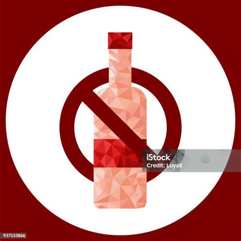 그만 마시는 알코올 기호 아니 알코올입니다 낮은 폴 리 제한 병 다이어그램 배너 0명에 대한 스톡 벡터 아트 및 기타 이미지 0명 Prohibition 개념 Istock