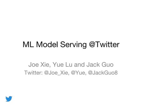 Ml Model Serving At Twitter Pdf Cloud Computing Internet