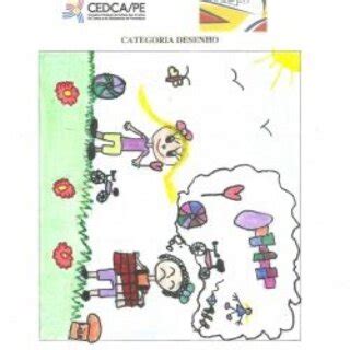 Desenho produzido por uma criança da cidade do Recife participante do