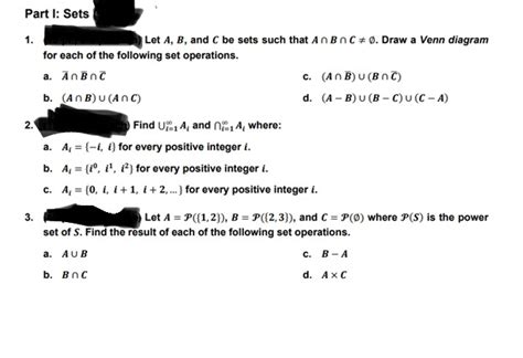 Solved Let A B And C Be Sets Such That ABC Draw A Chegg Com