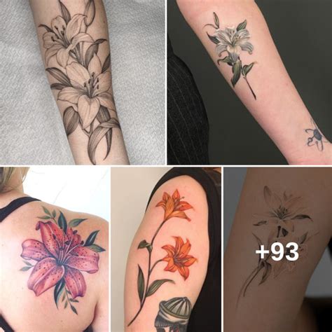 Explora más de 93 tatuajes de lirios con capas de significados