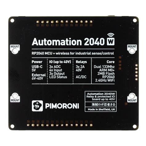 Automation 2040 W Pico W Aboard The Pi Hut