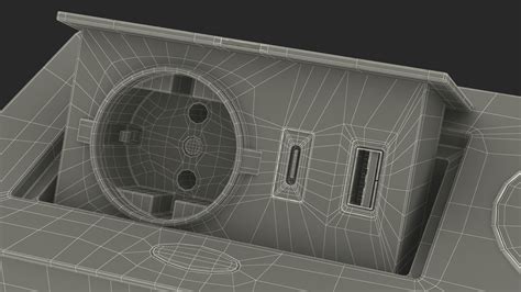 Black Single Hidden Socket 3d Model 29 3ds Blend C4d Fbx Max