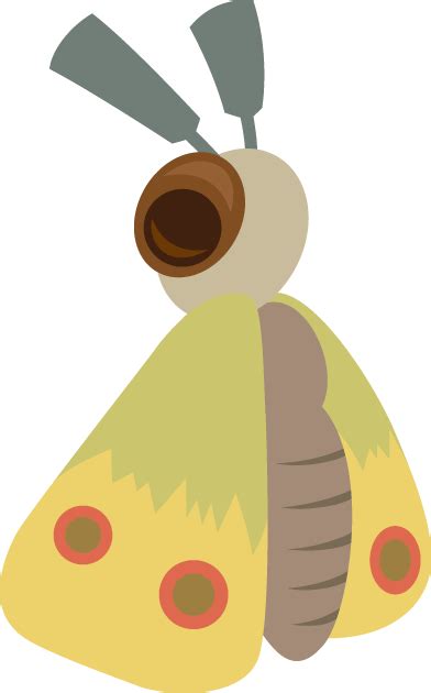蛾のイラストno05 イラストポップ