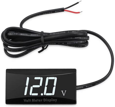WOLTOMIERZ CYFROWY LED MIERNIK 12V Niebieski 11702445711 Oficjalne