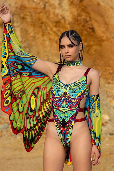 Rave Bodysuit Burning Man Costume Party Bodysuit Rave Outfit