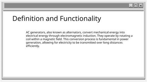 Ac Generator Class 12 Physics Project Pptx