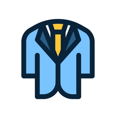Formal Suit Generic Color Lineal Color Icon