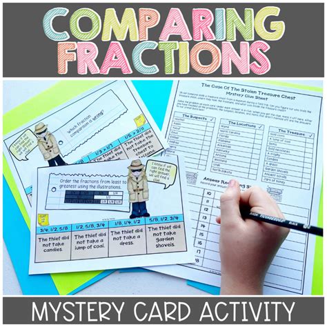Comparing And Ordering Fractions Math Mystery