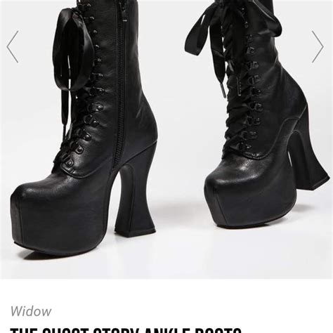 Ghost Story Dolls Kill Platform Ankle Boots Goth Depop