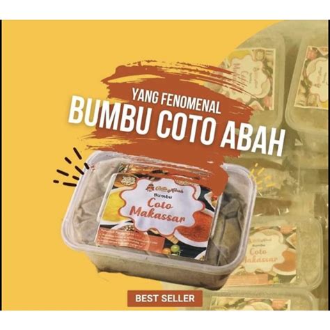 Jual BUMBU COTO ABAH KHAS MAKASSAR Shopee Indonesia