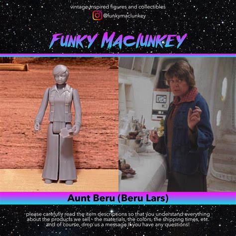 Vintage Style Star Wars Custom Beru Lars Aunt Beru Action Figure Etsy
