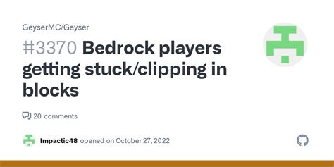 bedrock players getting stuck clipping in blocks · issue 3370