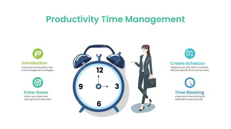 Premium Vector Vector Background With Time Management Infographic