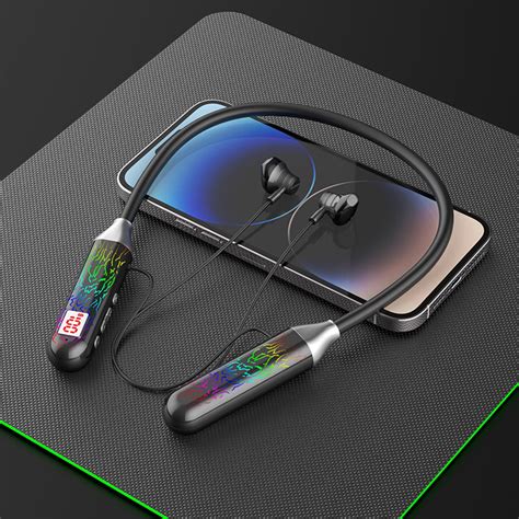 Rkstn Neckband Bluetooth Headphones Travel Essentials Textured Light