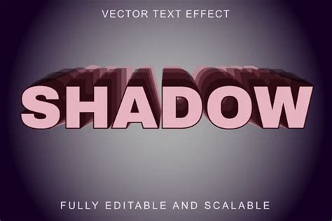 Transparent Text With Shadow PREMIUM Vector File