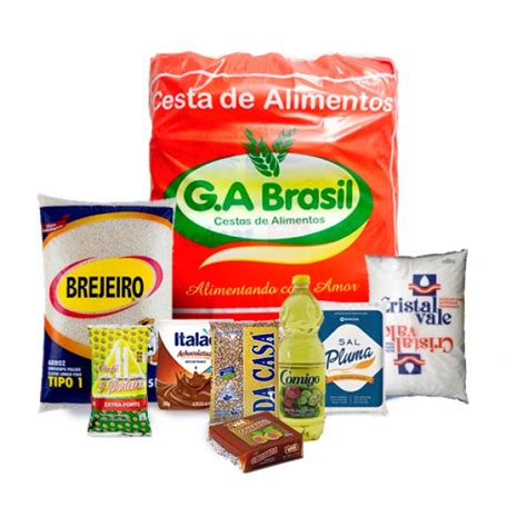 Cesta Econômica Pronta entrega G A Brasil Cestas