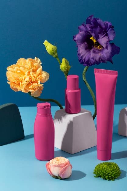 Free Photo High Angle Cosmetics Assortment