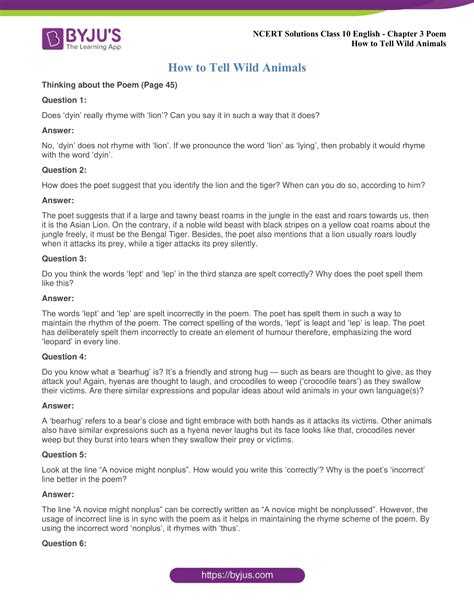 Ncert Solutions For Class 10 English Chapter 3