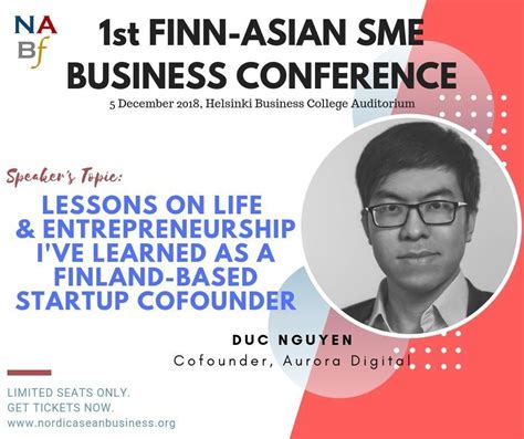 Guestspeaker Startup Entrepreneur Nordicaseanbusiness Finnasianbusinessconference