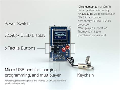 Tinycircuits Thumby Limpiar Consola De Juego Chile Ubuy