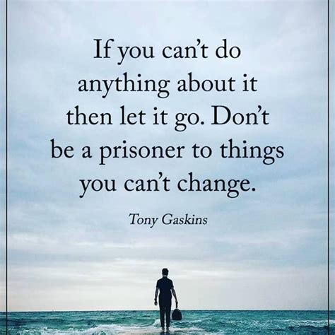If You Can T Do Anything About It Then Let It Go Don T Be A Prisoner