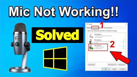Windows How To Fix Microphone Not Working In Windows Hot Sex Picture