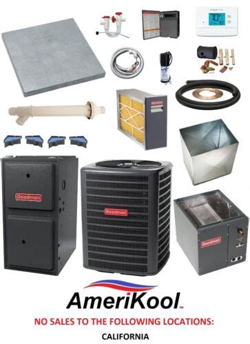 Goodman 96 9 Speed 80k Btu Gas Furnace 3 12 Ton 145 Seer2 Acmost