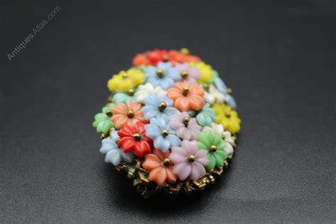 Antiques Atlas Miriam Haskell Brooch Multicoloured 5cm