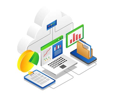 Premium Vector Checklist Cloud Server Analysis Data