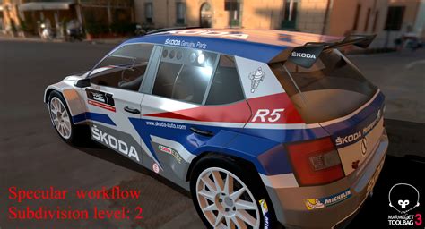 Skoda Fabia R5 Wrc2 2018 Model 3d 49 Obj Max Fbx Dxf 3ds Free3d