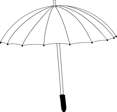 Umbrella Black And White Umbrella Clipart Black And W
