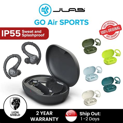 SG JLab Go Air Sport True Wireless Earbuds IP55 Sweat Resistant Bluetooth Earphone 2 Years
