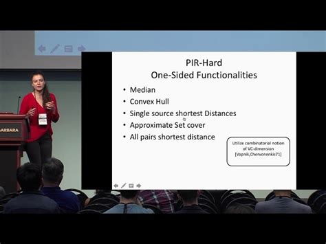 conference talks talk limits of practical sublinear secure computation