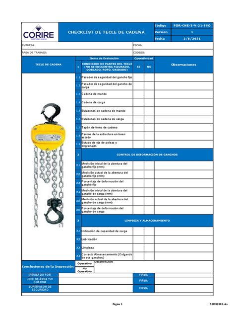 05 Check List Tecle Cadena Pdf Vehículos Con Tracción Delantera Estilos De Carrocería