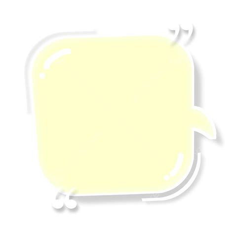 Speech Bubble Soft Yellow Callouts Text Box Bubble Talk Dialog Box