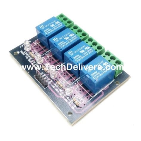 Four Channel Ch V Relay Board Module For Raspberry Pi Arduino AVR