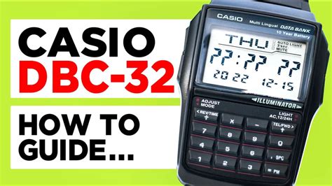 Casio Dbc 32 Databank Watch How To Tutorial