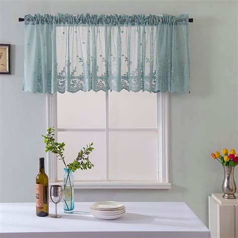 Feledorashia Lace Kitchen Curtain Valance Valance And Swag For Kitchen