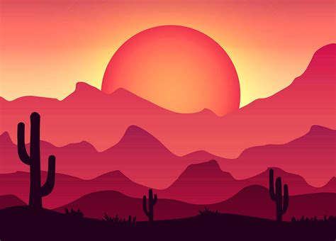 10 Ilustrasi Dalam Bentuk Pemandangan Alam Kumpulan Gambar Pemandangan