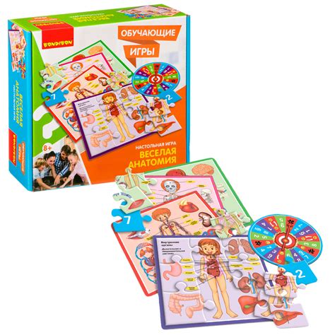 Настольная игра Веселая анатомия Обучающие игры Bondibon купить с доставкой по выгодным