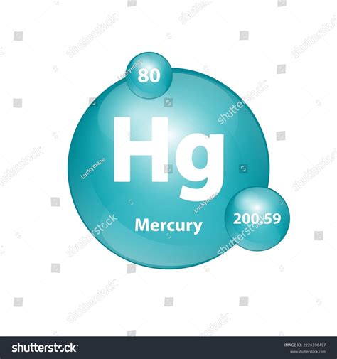 Mercury Hydragerum Hg Icon Structure Chemical Stock Vector Royalty Free 2226198497 Shutterstock