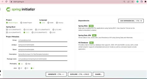 Spring Boot Resttemplate Java Development Journal