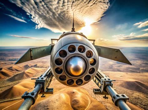 Highaltitude Drone Imagery Captures Military Targeting System Pod Deployment Detail Stock Highaltitude Drone Imagery Captures Military Targeting System Pod Deployment Detail Stock