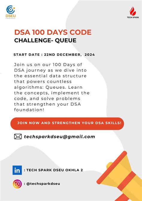 tech spark dseu okhla ii on linkedin 🔥🔥 embarking on a 100 day
