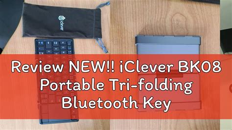 Review New Iclever Bk08 Portable Tri Folding Bluetooth Keyboard With Touchpad Ipad Mac Iphone