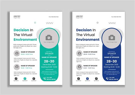 Seminar Flyer Template Design Annual Corporate Workshop Promotion