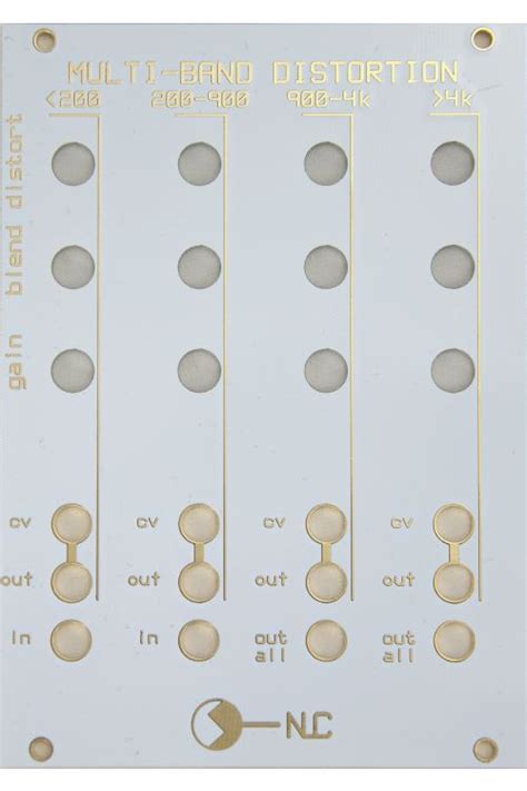 Multiband Distortion Panel NonLinear Circuits Modular Addict Synth DIY